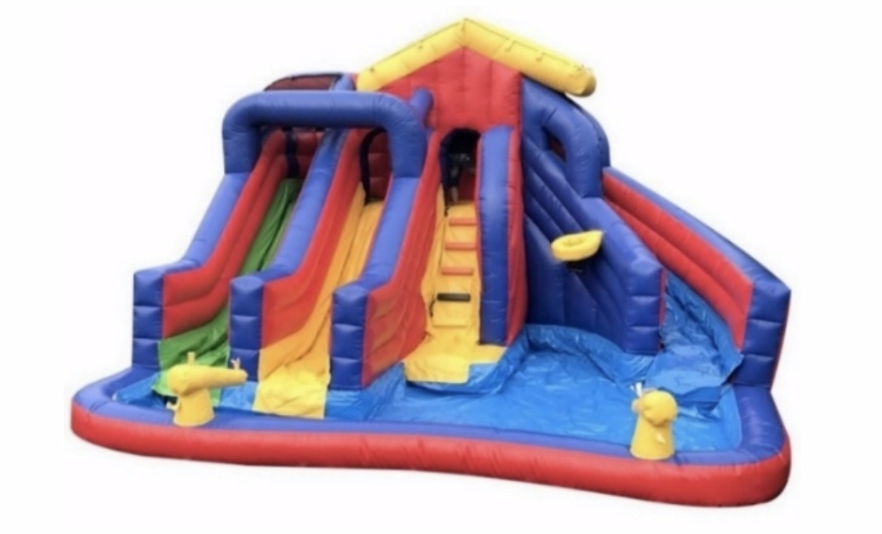 Double Inflatable Wipeout Eliminator Meltdown Extreme Game Dubai, UAE