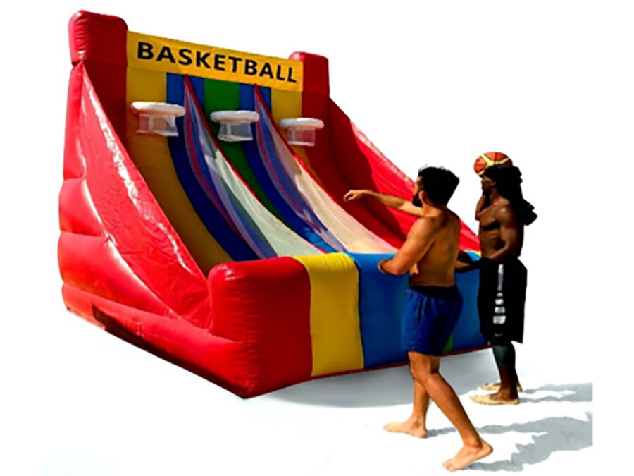 Inflatable Basketball Rental Dubai - Giant Basketball Court Shoot Game