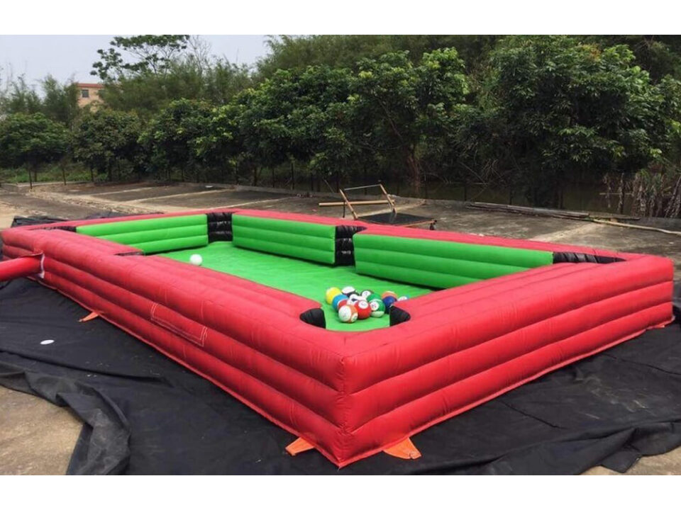 Snookball Rental Dubai | Inflatable Giant Snooker Football Soccer Billiard