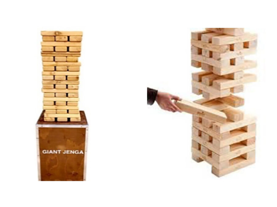 Giant Jenga Dubai Game Rental - Book Jumbo, Large Size Outdoor Jenga