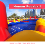 Human Foosball Rental Dubai - Inflatable Giant Life Size Foosball Court