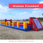 Human Foosball Rental Dubai - Inflatable Giant Life Size Foosball Court
